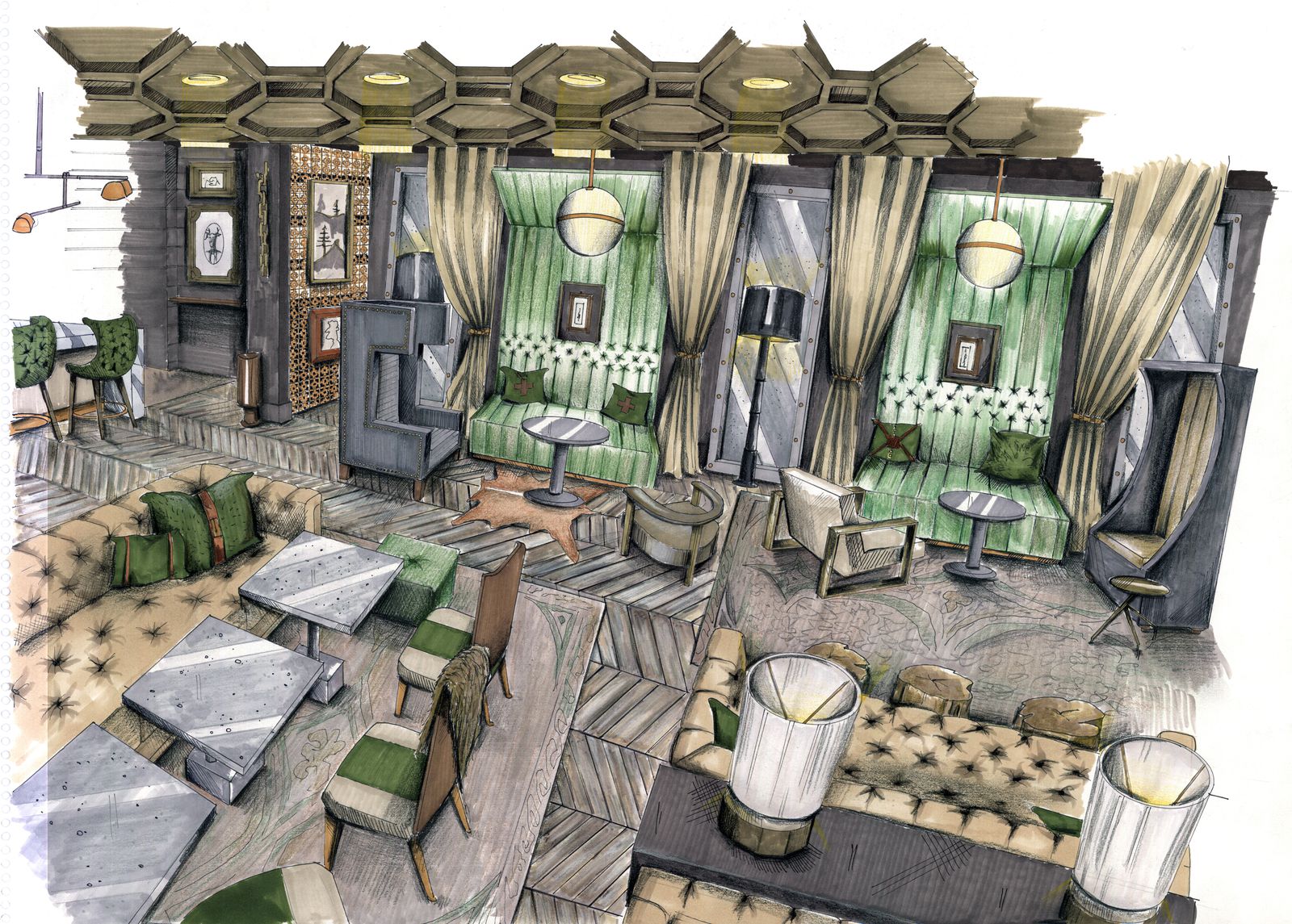 Renderings Released For The James Room, New Cocktail Bar From 18.21 ...