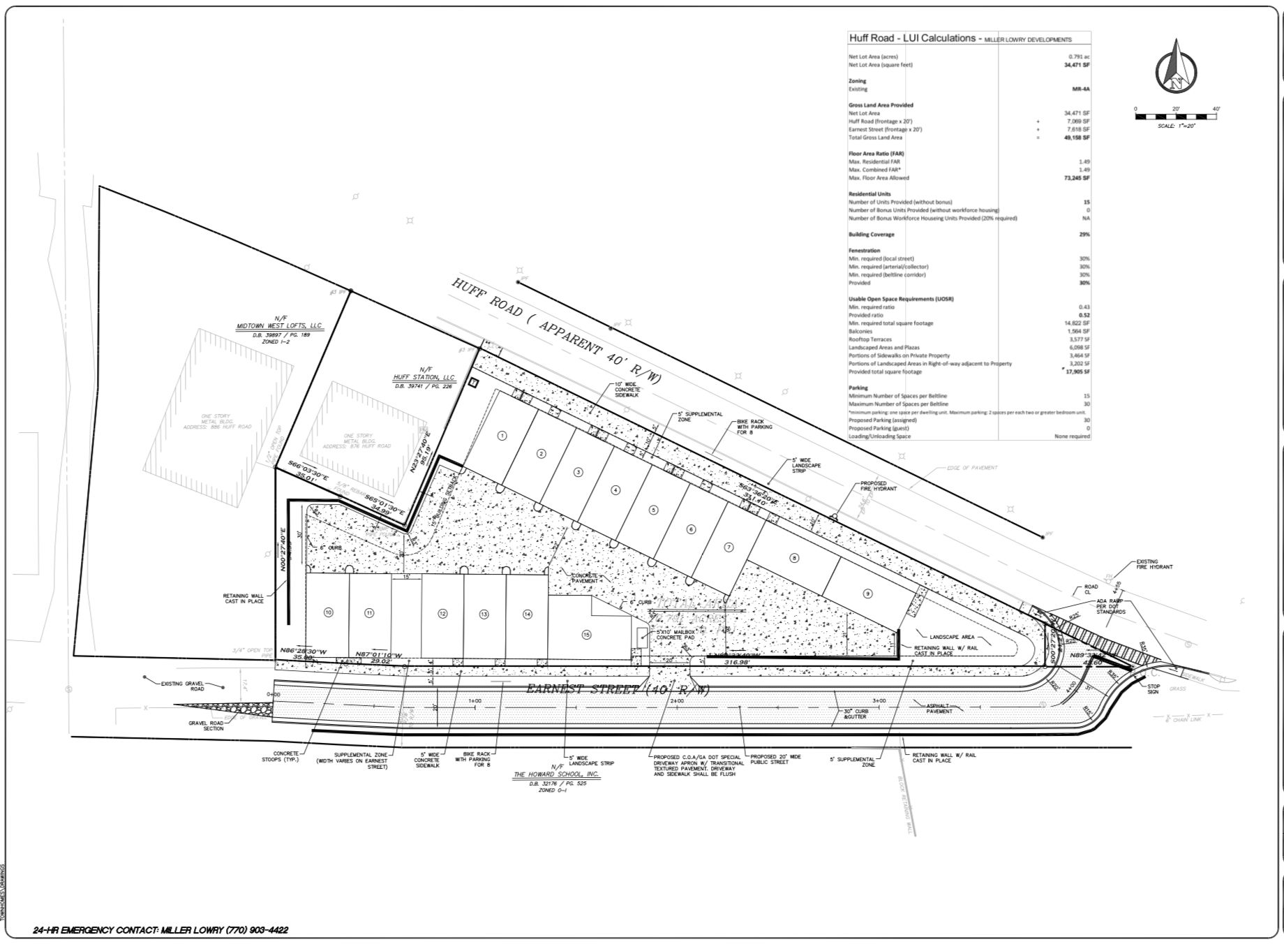 Scope These Drawings For 864 Huff Road Townhomes, Planned In Blandtown